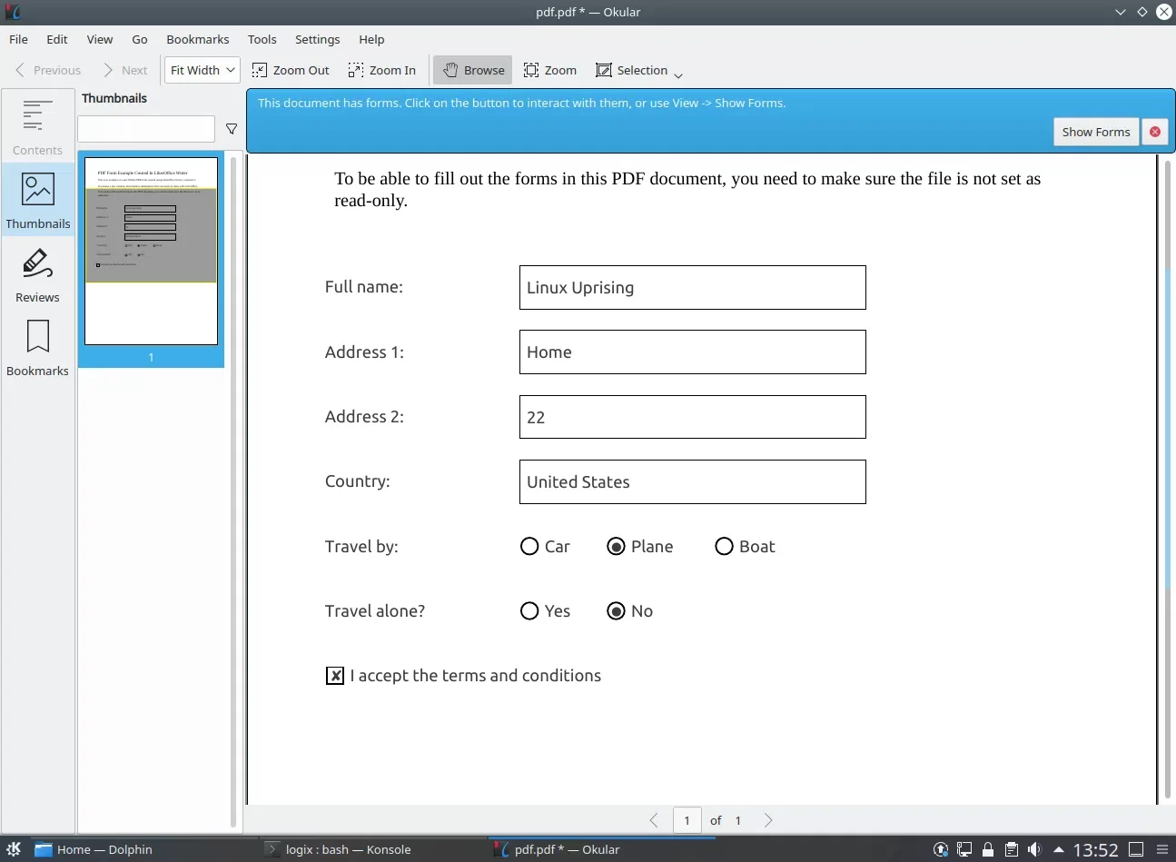 Como criar formulários PDF preenchíveis com o LibreOffice Writer - Blog ...